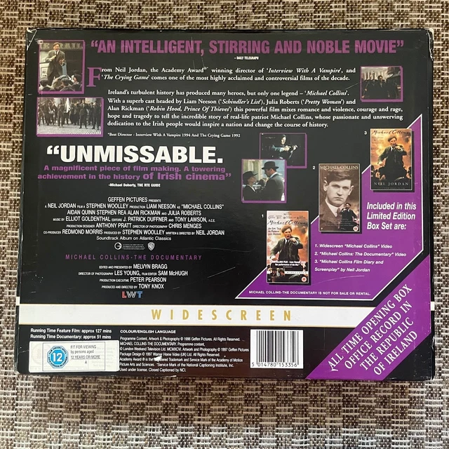 MICHAEL COLLINS VHS Widescreen Boxset Includes Movie, Documentary ...