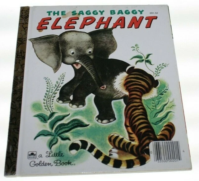 THE SAGGY BAGGY Elephant Little Golden Book Vintage1974 In Perfette ...
