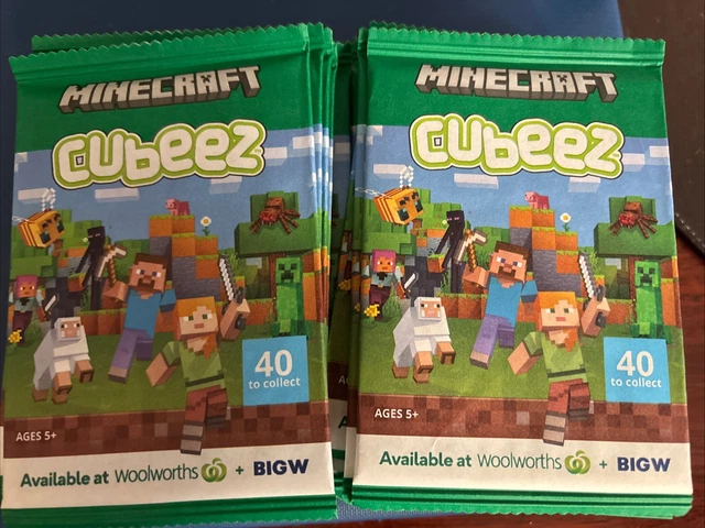 WOOLWORTHS MINECRAFT CUBEEZ 2025 (BULK) NEW Woolworths X 19 Unopened ...