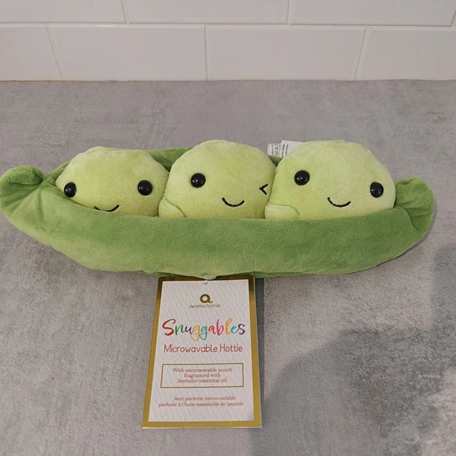 SNUGGABLES MICROWAVABLE HOTTIE (Aroma Home) pea pod Lavender Scented £ ...
