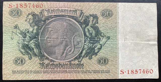 FÜNFZIG REICHSMARK 50 Reichsmark 30. März 1933 Drittes Reich Deutsche ...