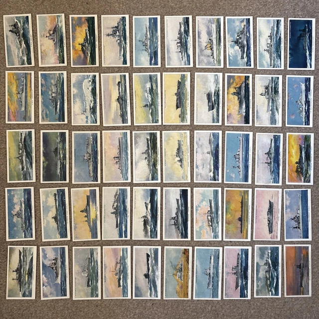 JOHN PLAYER CIGARETTE Cards Modern Naval Craft Complete Set Of 50 £3.84 ...