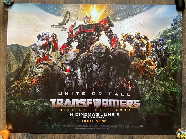 TRANSFORMERS RISE OF The Beasts Original Quad Cinema Poster 2023 £17.99 ...