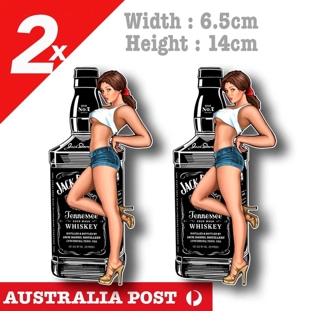 Jack Daniels Sexy Girl Pin Up Girl Whiskey Bottle Beer Fridge Bar Stickers Eur 581