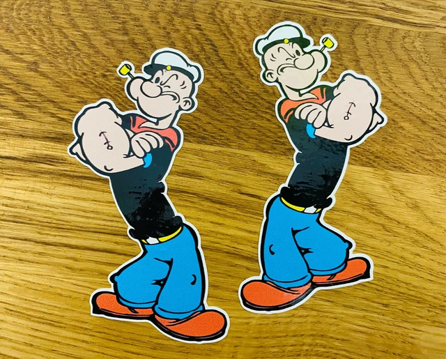 POPEYE THE SAILOR Sticker Set Oldschool Comic Classic Car Auto Se55 $7. ...