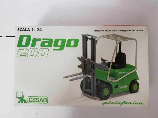 BOX EMPTY FORKLIFT Dragon 200 Cesab Assembly Kit 1/24 - Metal- Only Box ...