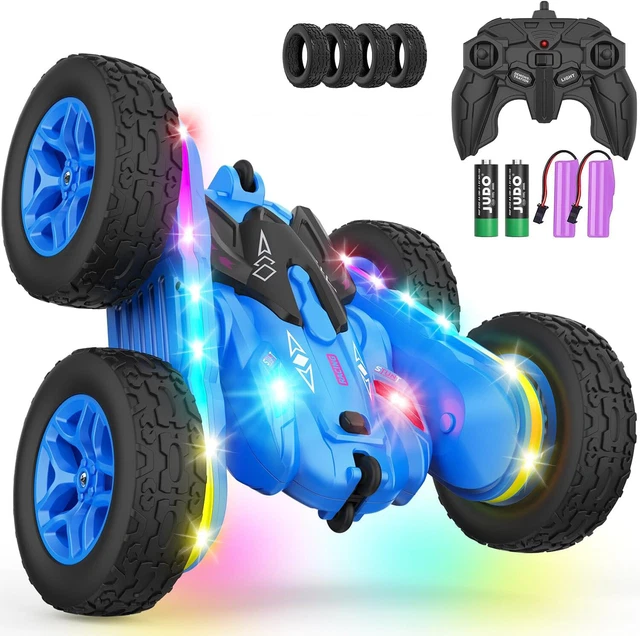 KIDS 360° RC Stunt Car Toy Double-Sided Flip Remote Control Vehicle ...