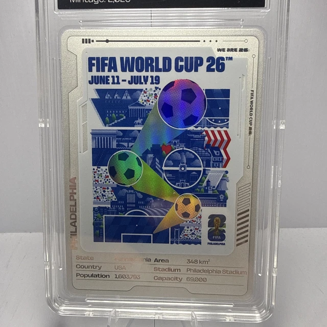 MDM FIFA WORLD Cup 26 2026 Philadelphia Samoa USA Trading Card AG .999 ...