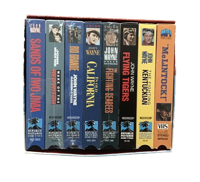 JOHN WAYNE LARGER Than Life Collection VHS Box Set Of 8 Tapes (1994) £7 ...