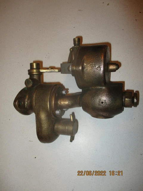 ANTIQUE VINTAGE , kelvin poppet valve marine engine brass carburetor ...