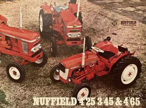 VINTAGE NUFFIELD 4/25 3/45 4/65 Tractor Poster Brochure BMC Marshall ...