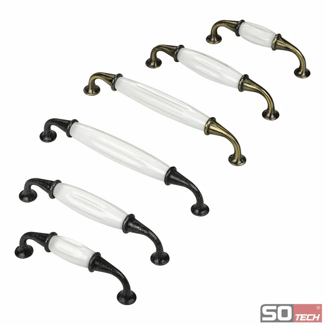 SO-TECH® MÖBELGRIFFE JOHANNA Griffe Türgriffe Porzellangriffe ...