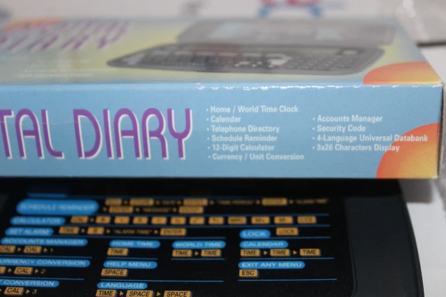 RETRO VINTAGE WORKING Zeon Tech Digital Diary 32Kb £35.00 - PicClick UK