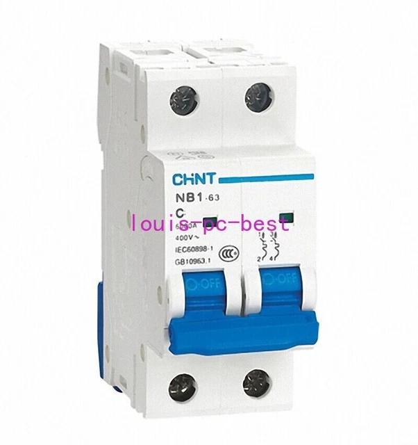 NEW CIRCUIT BREAKER MCB NB1-63 C Type Curves 6KA 400V 2Pole 50Amp EUR 33,62 - PicClick DE