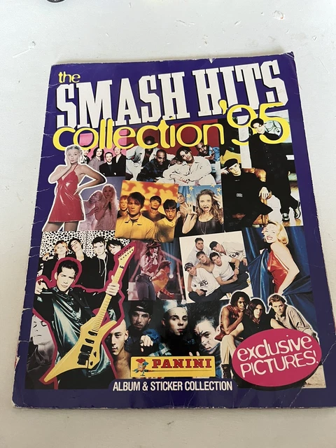 RARE PANINI SMASH Hits 1995 Sticker Album complete all stickers £25.00 ...