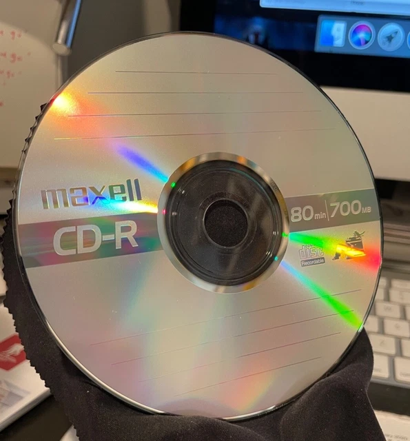 10 PIECES 48X Blank CD-R CDR Maxell Recordable Disc Media 700MB Unused ...