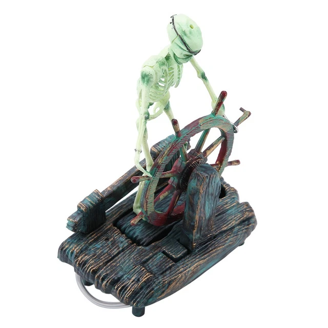 UNDERSEA DESIGN FISH Tank Landscape Skeleton Ornament Fish Tank ...