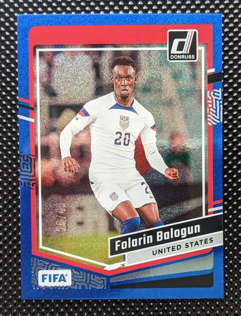FOLARIN BALOGUN BLU/49 Panini Donruss 2023 24 USA USMNT EUR 7,16 ...