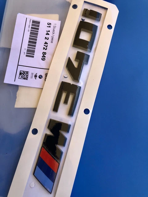 LOGO BMW M340I 340i SERIE 3 G20 F30 BADGE EMBLÈME ORIGINAL 51142472849 ...