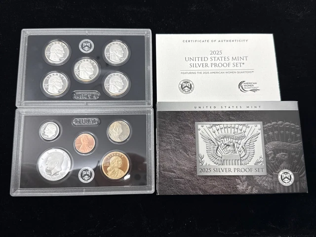 2025 US MINT Silver Proof Set with Box and COA (Last penny and Kennedy ...