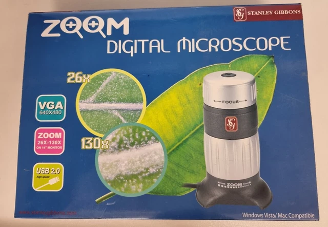 BOXED STANLEY GIBBONS ZOOM USB Digital Microscope - CG C23 £12.50 ...