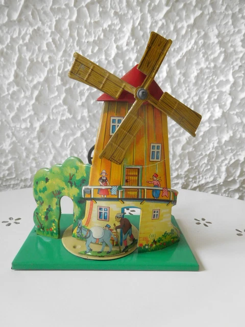 SCHÖNE WINDMÜHLE ANTRIEBSMODELL für Dampfmaschine Blech Esel Müller ...