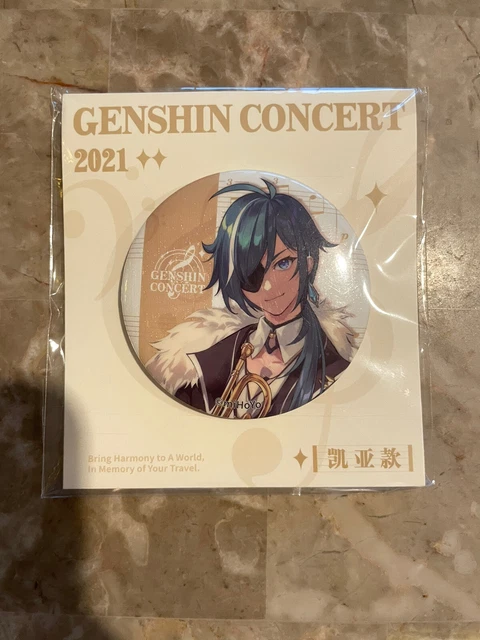 OFFICIAL GENSHIN IMPACT Kaeya Concert Can Badge Mihoyo Merch BRAND NEW ...