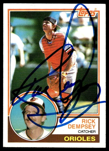 1983 TOPPS RICK Dempsey Baltimore Orioles #138 carte signée EUR 11,06 - PicClick FR