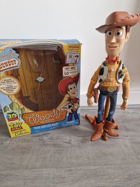 TOY STORY SIGNATURE Collection Woodys Roundup Sherriff Woody Thinkway ...