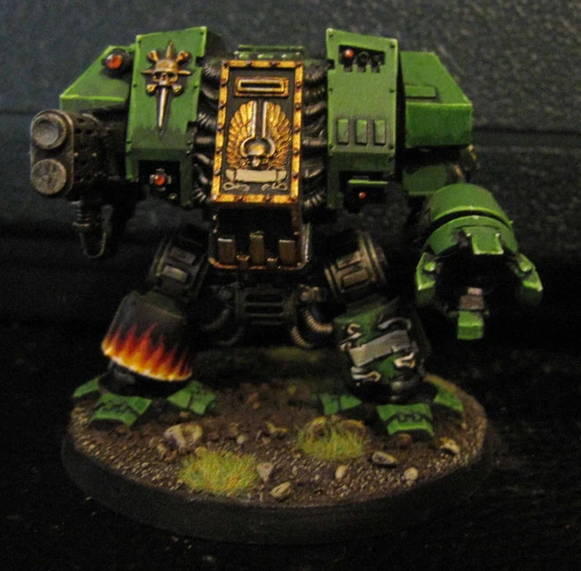 40K SPACE MARINES Salamanders Dreadnought with Multi-Melta $100.00 ...