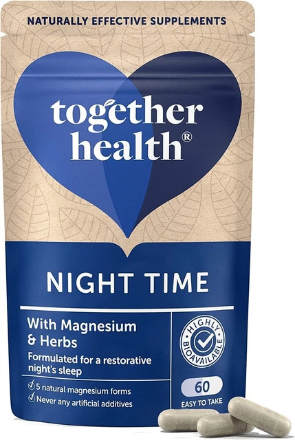 TOGETHER HEALTH NIGHT Time Magnesium Complex 60 cap £17.41 - PicClick UK