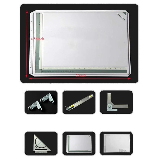 INCH SCALE A3 Drafting Table Drawing Board Drawing Tool Set Graphic ...