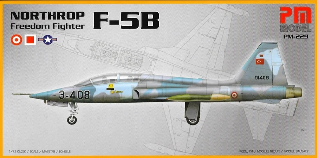 PM MODEL 1/72 Scale Northrop F-5B Freedom Fighter Kit Cold War $14.39 ...