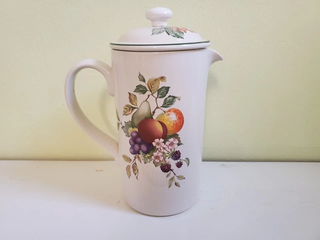 JOHNSON BROTHERS CLOVERLEAF Ceramic Cafetiere Fresh Fruit Design, 9 ...