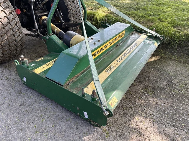 MAJOR 6300 ROLLER Mower 6ft Cut 3 Blades Suit Compact Tractor Finishing ...