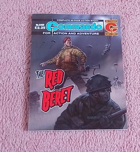 COMMANDO COMIC~THE RED Beret (5469) 60 Years EUR 3,80 - PicClick IT