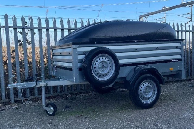 BRENDERUP 1205XL 2ND hand with ABS lockable lid & spare wheel 1205 camp ...