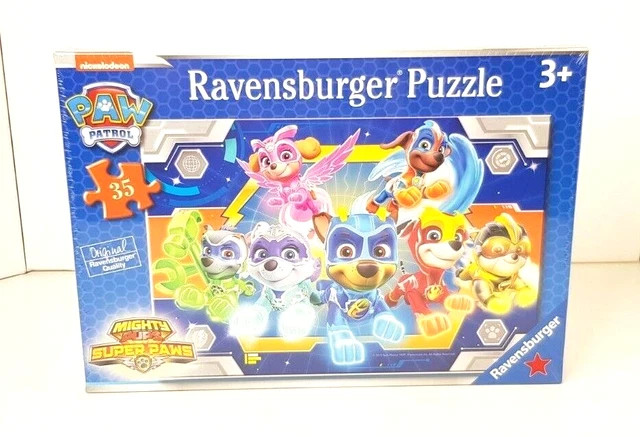 RAVENSBURGER PAW PATROL Mighty Pups Super Paws 35 Piece Jigsaw Puzzle £ ...