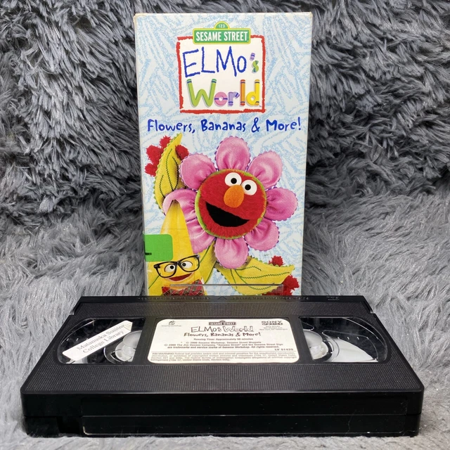 ELMOS WORLD - Flowers, Bananas And More VHS Tape 2000 Sesame Street ...