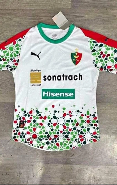 NOUVEAU MAILLOT ZELIDJ Mouloudia D,Alger Mca 2023-2024 Deux M Blanc Et ...