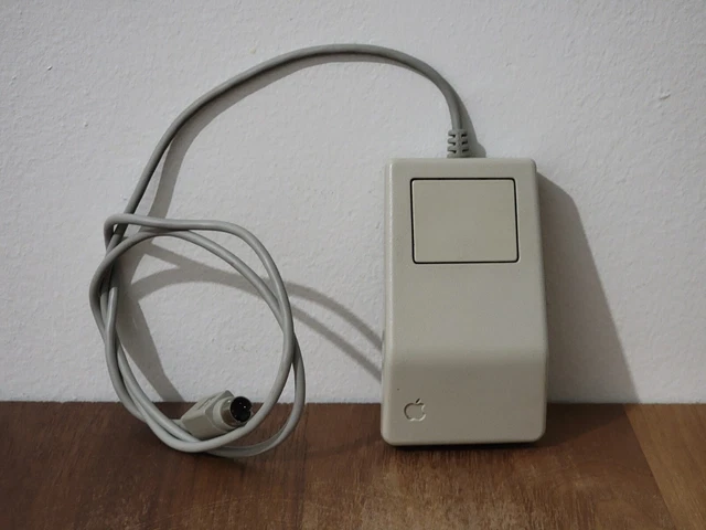 VINTAGE APPLE DESKTOP Bus Mouse ADB Beige for Macintosh G5431 $49.50 ...