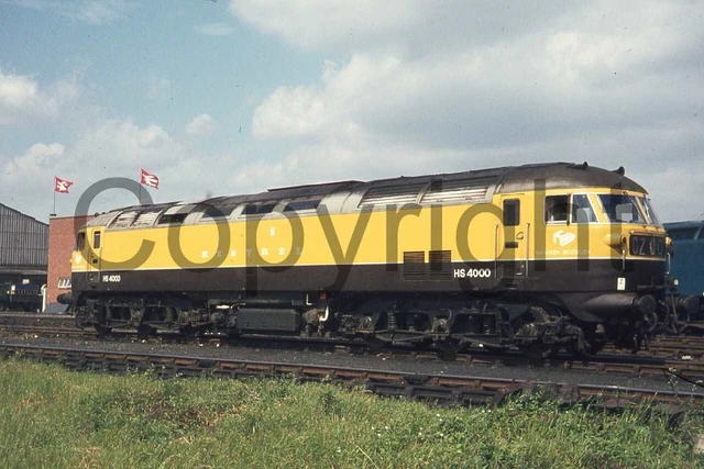 ORIGINAL 35MM COLOUR SLIDE ON LOAN TO BR DIESEL HS4000 WORKSOP 1969 ...