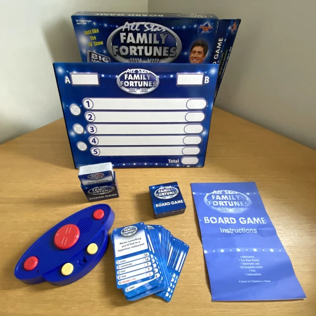 ALL STAR FAMILY Fortunes Board TV Show Quiz Game Electronic Buzzer ...