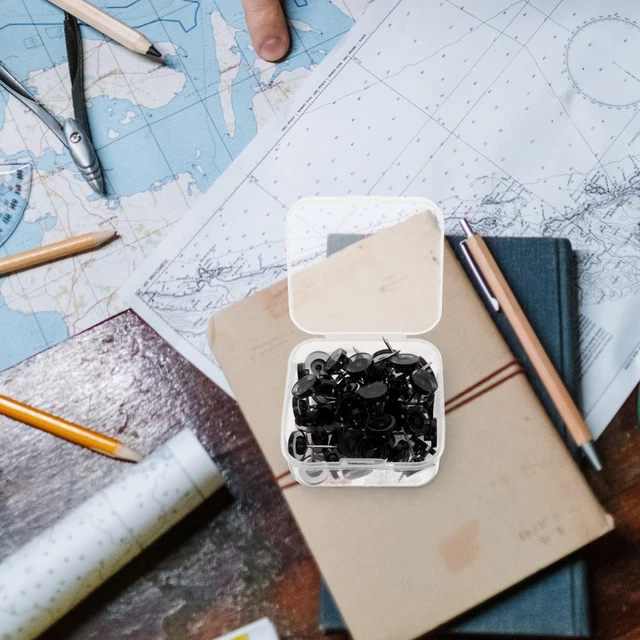 BULLETIN TACKS DECORATIVE Thumb Push Pins Thumbtacks for Hanging $17.59 ...