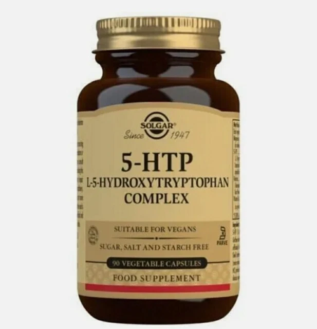 SOLGAR 5-HTP. L-5 Hydroxytryptophan Complex.90 Vegetable Capsules. Exp End 2026 £18.20 - PicClick UK