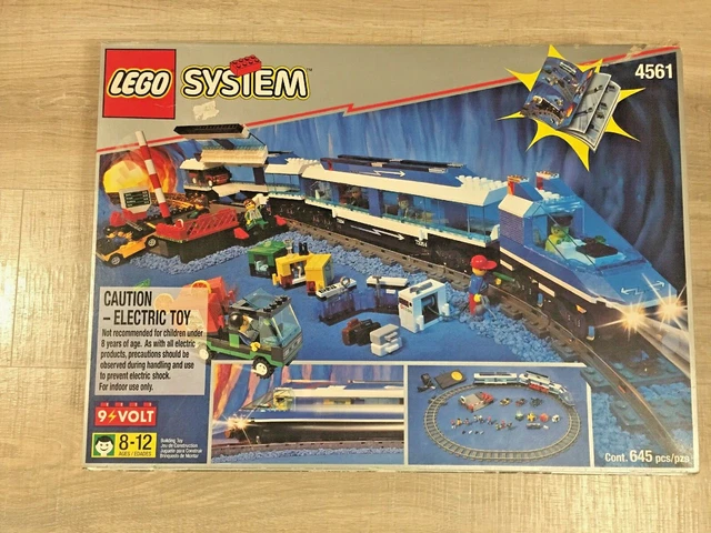 LEGO SYSTEM ELECTRIC Fast Passenger Train Set Railway Express 4561 9v ...