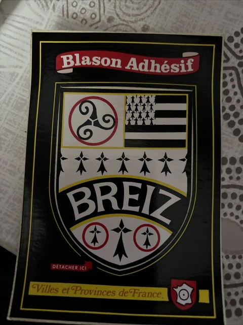 BLASON ADHÉSIF VILLES Et Provinces De France trie Bretagne EUR 2,20 - PicClick FR