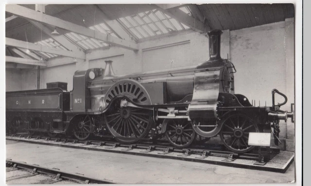 RAILWAYS; GNR SINGLE Wheel Engine No 1 RP PPC, B Matthews, For York ...