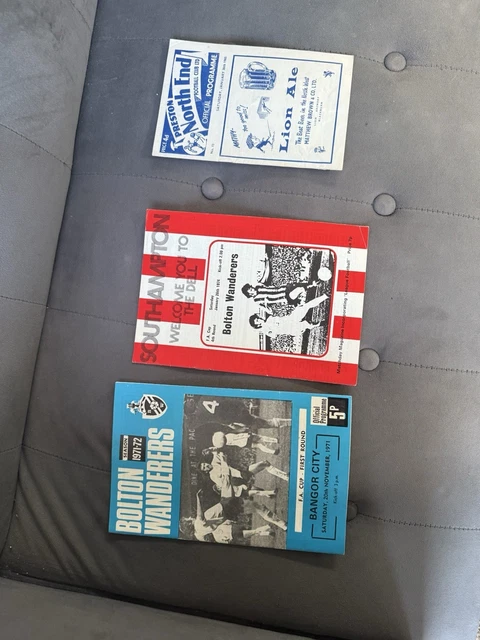 33 BOLTON WANDERERS FA Cup Programmes From 1970s £73.52 - PicClick UK