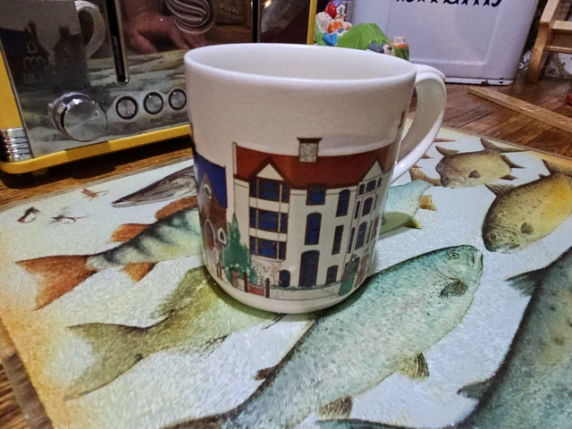 POOLE POTTERY MUG Rare Collectible Victorian Scene Old Houses £10.77 ...